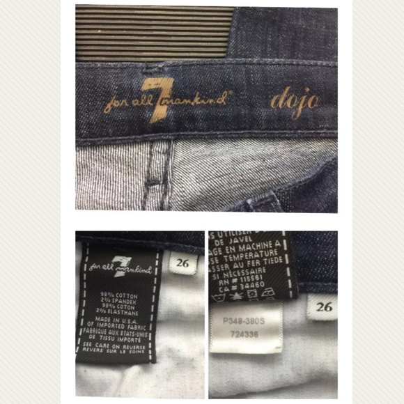 7 For All Mankind | Jeans | 7fam Dojo 26 Cropped Capri Jeans W 295 X I ...